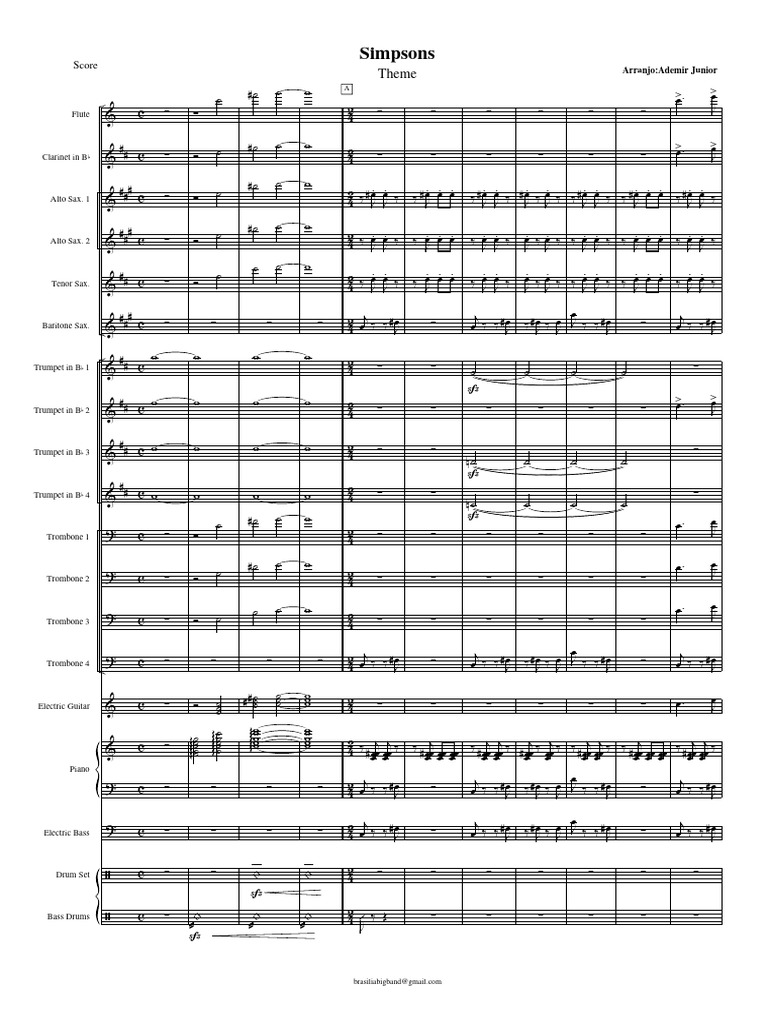 Simpsons Theme | PDF | Classical Music Groups | Elementary Organology