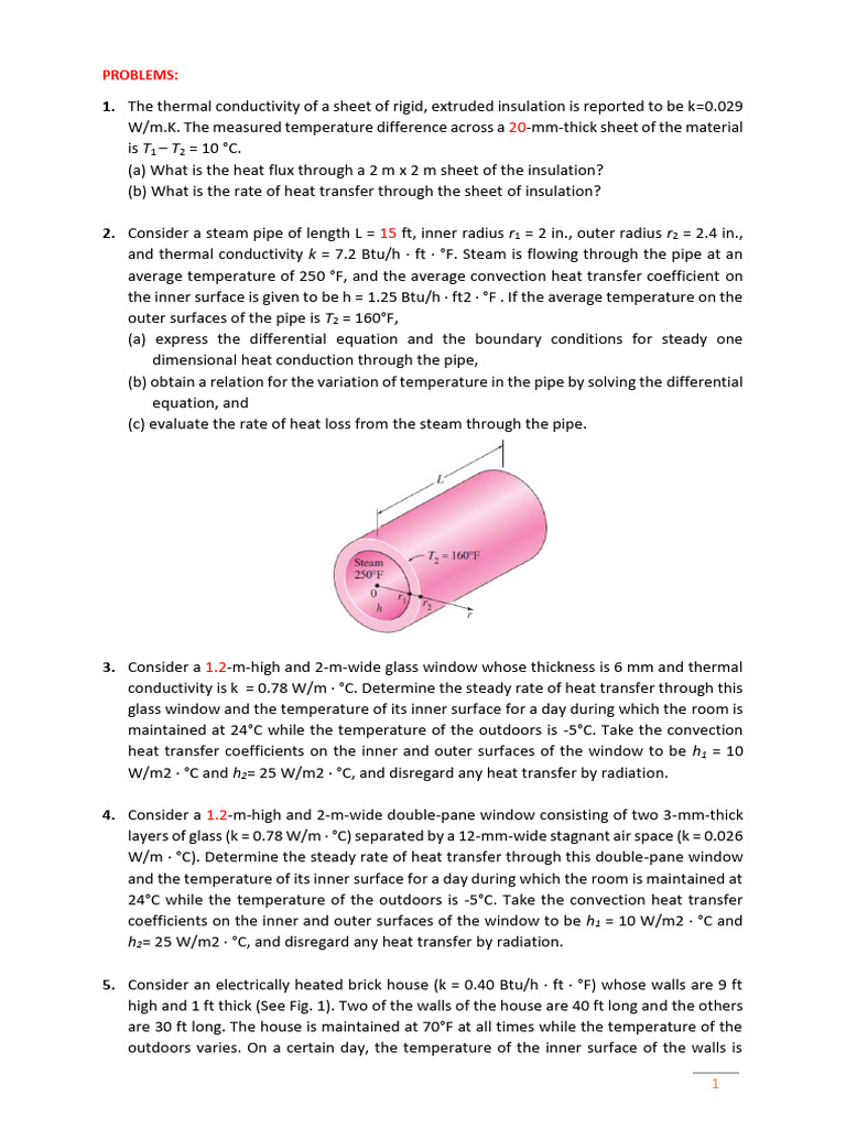 Home Assignment 1 | PDF | Heat Transfer | Heat