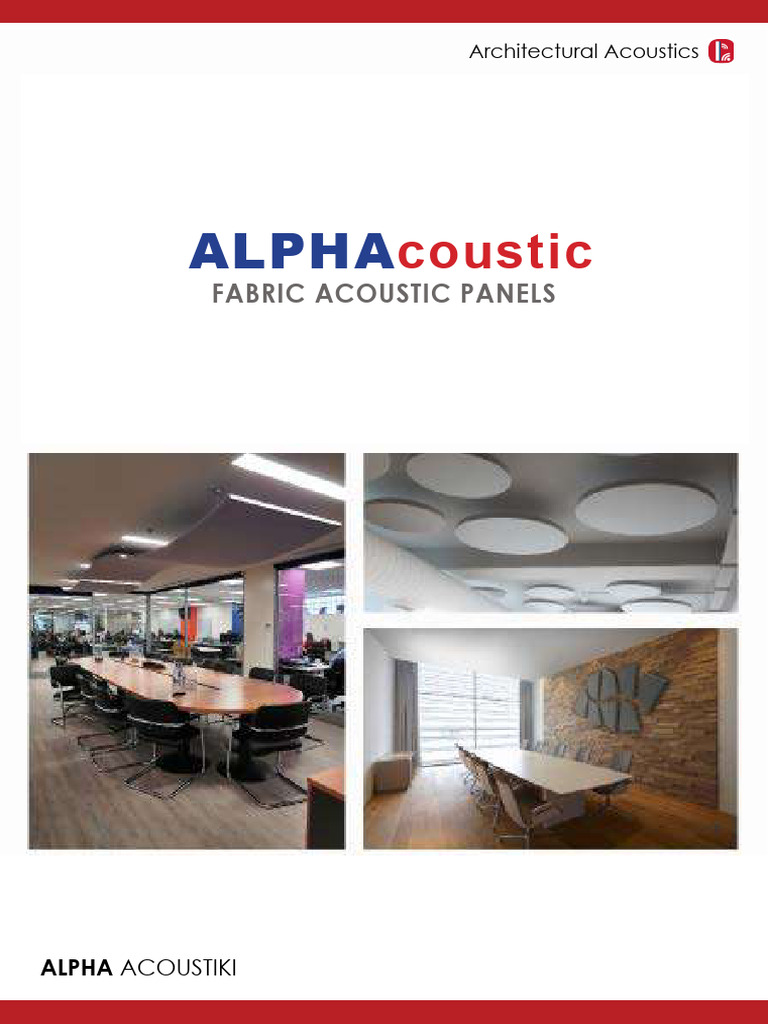 ALPHAcoustic Fabric Acoustic Panels | Download Free PDF | Acoustics | Sound