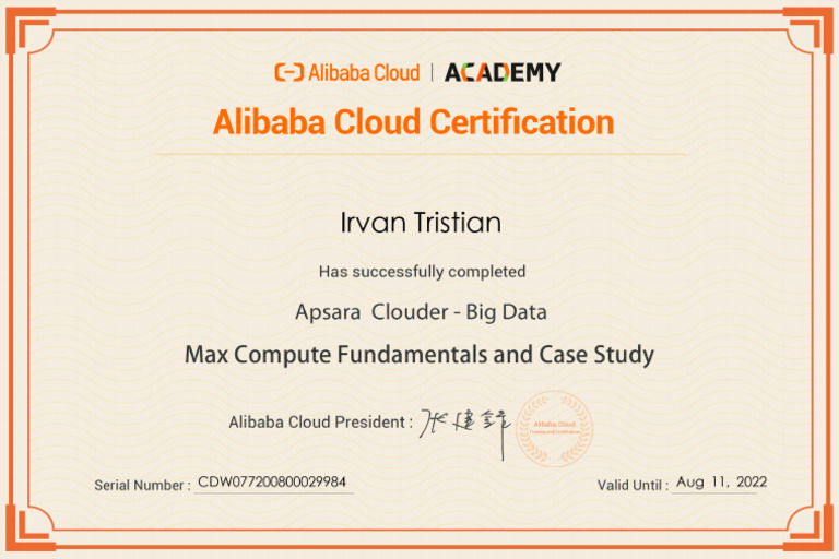 Alibaba Cloud Academy - Max Compute Fundamentals and Case Study | PDF