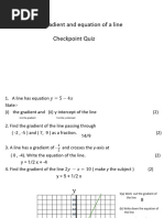 Gradient and y Intercept Worksheet 1 | PDF