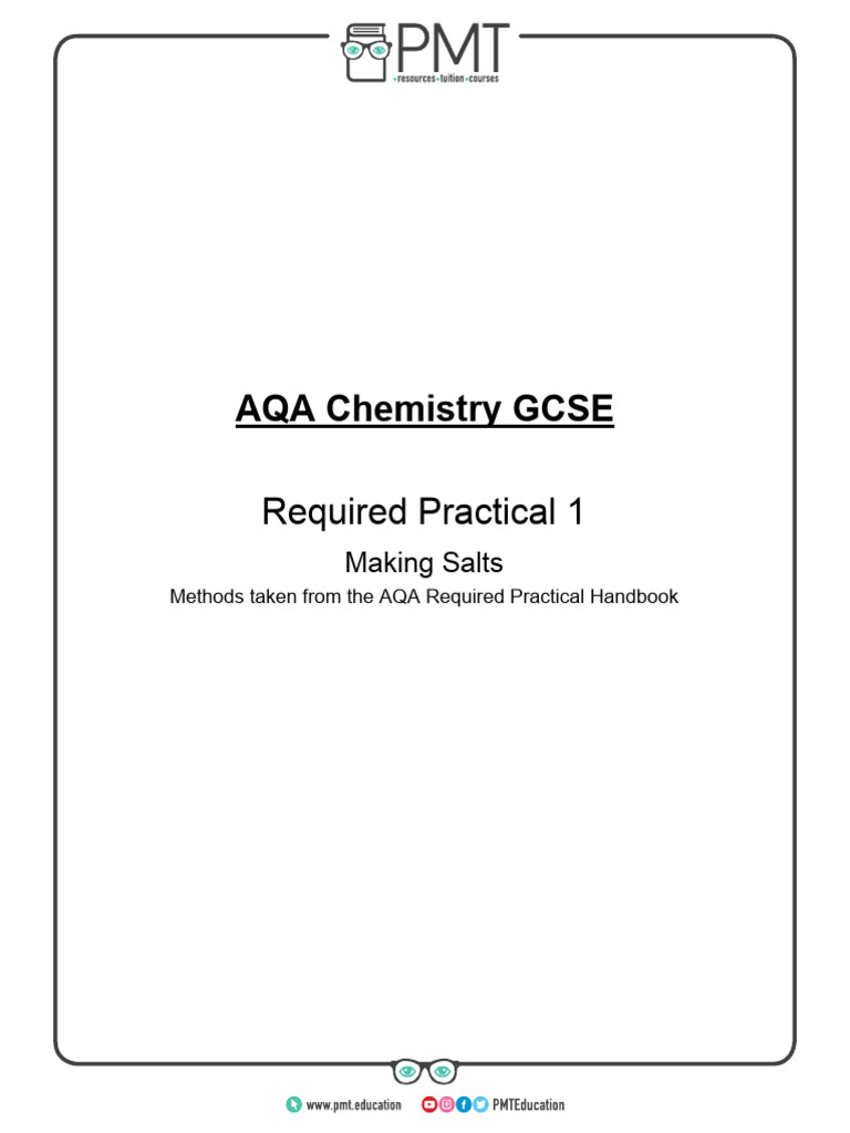 RP 1 - Making Salts | PDF