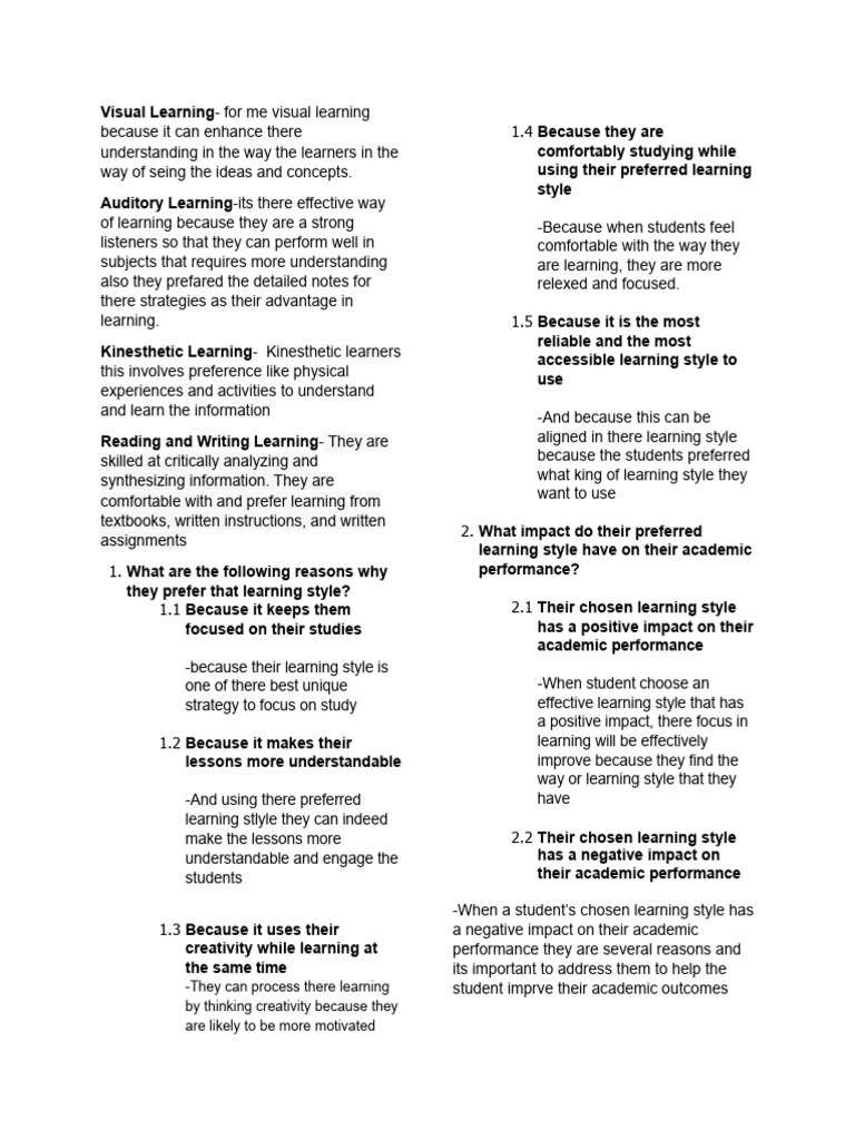 script learning styler | PDF | Learning Styles | Learning
