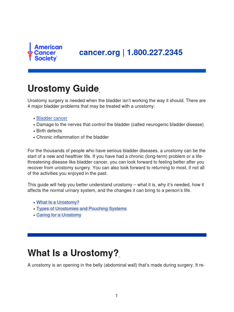 Understanding Urostomy Options | PDF | Clinical Medicine | Medical ...