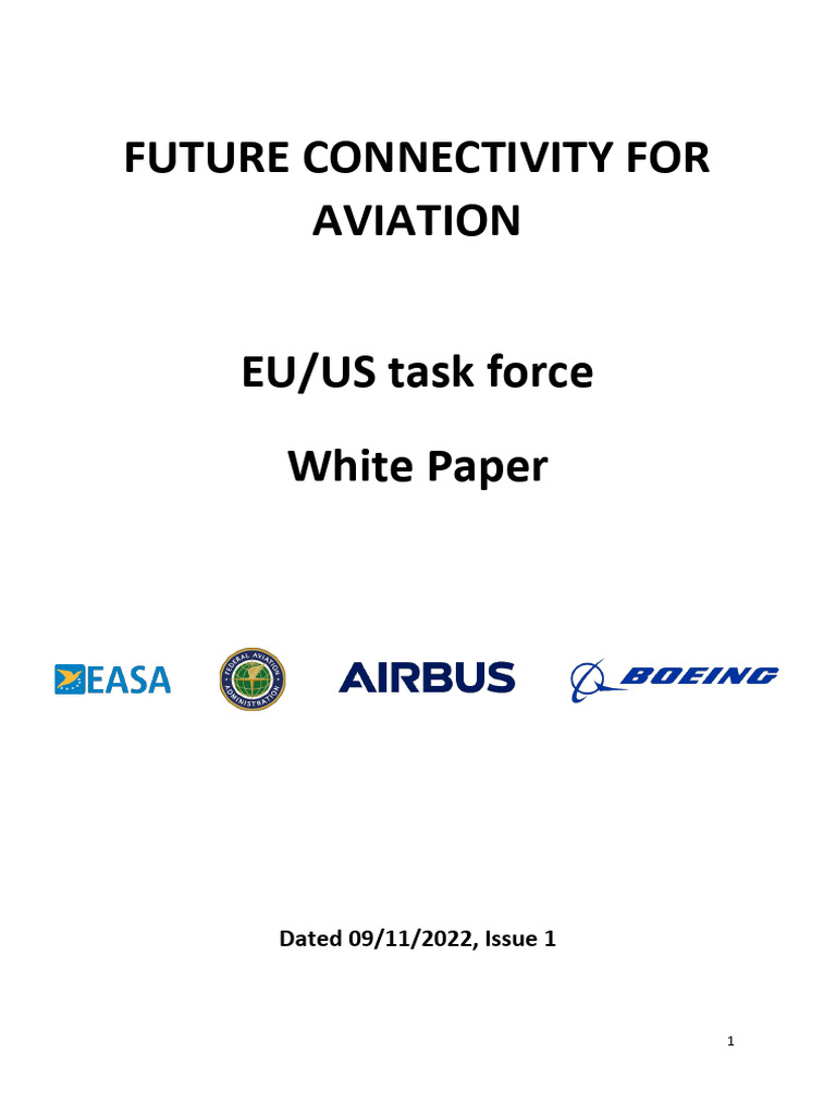 Future Connectivity For Aviation - White Paper | PDF