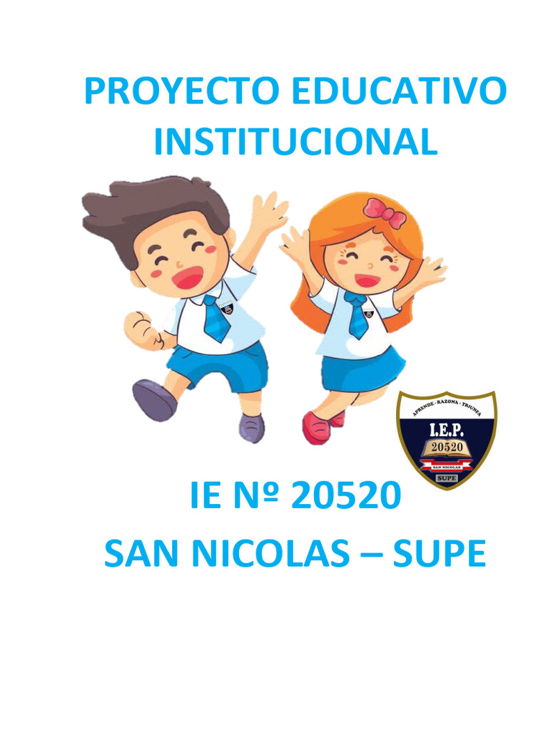 Proyecto Educativo IE 20520 Supe | PDF | Maestros | Aprendizaje