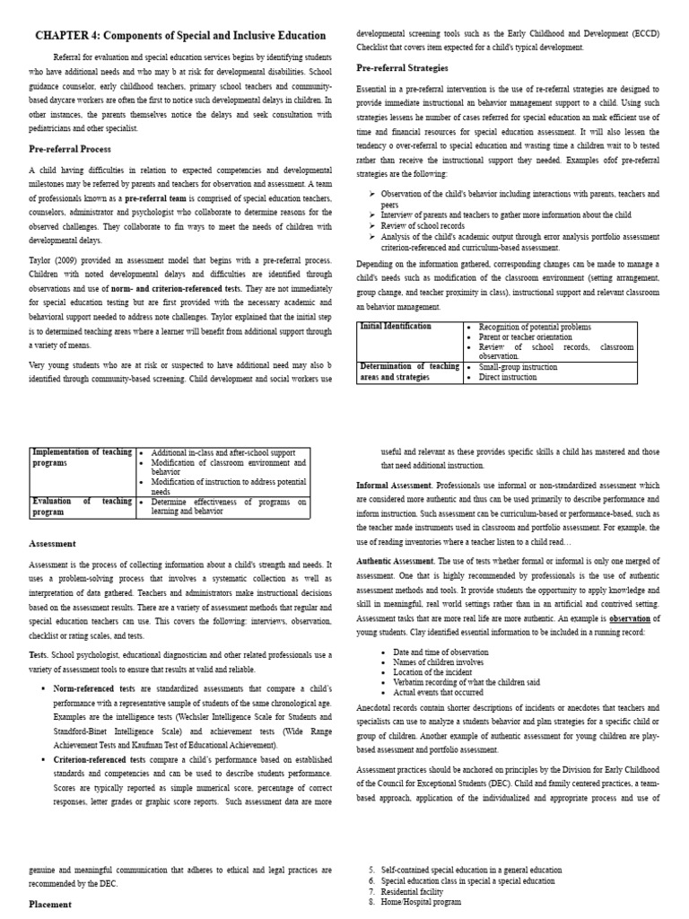 Ped 103 (Semi) | PDF | Educational Assessment | Special Education