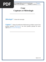 Cours Instrumentation - Mesure PDF | PDF | Métrologie | Science