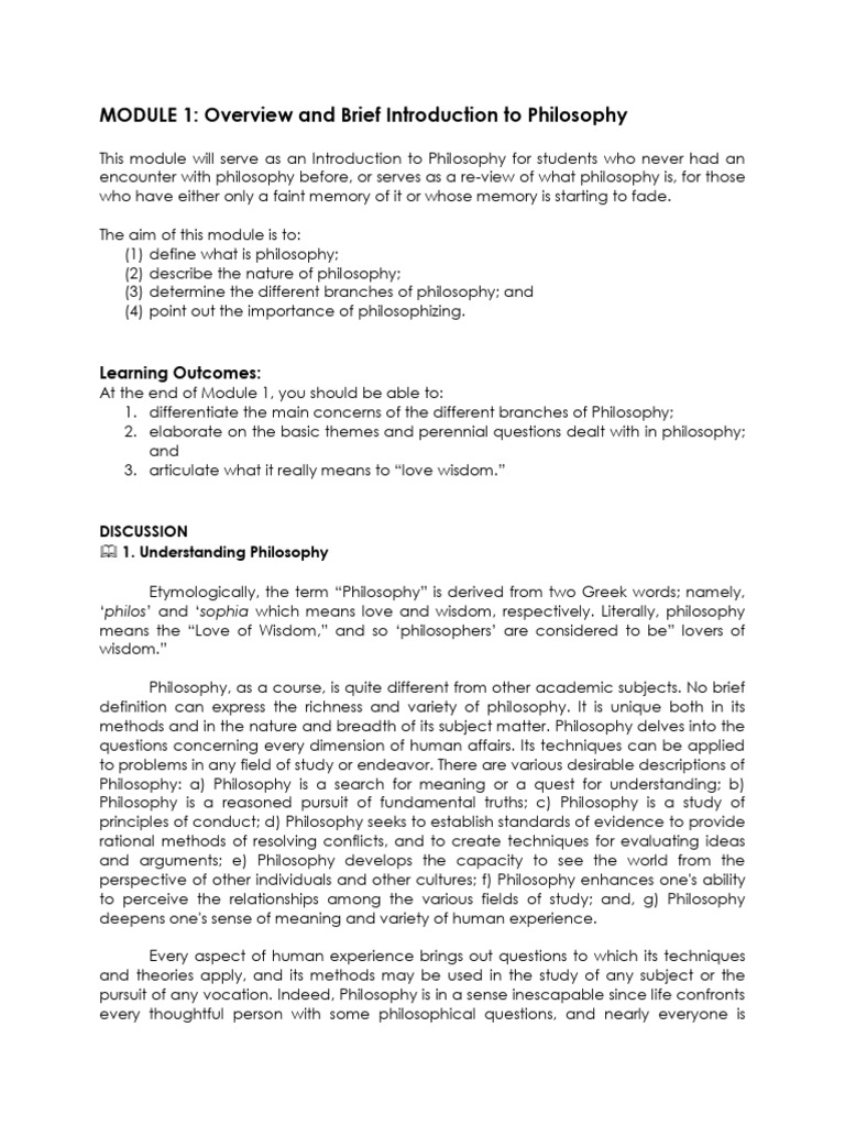 Ethics Module 1 | PDF