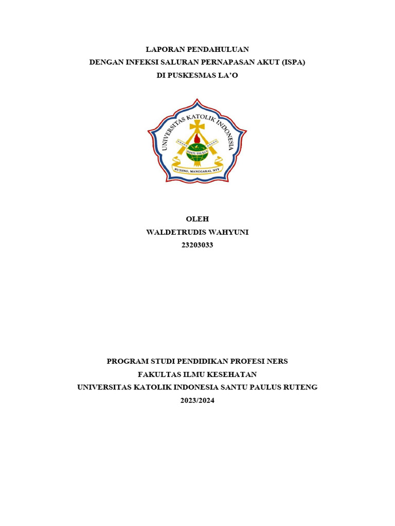 LP Ispa Pada Anak | PDF | Kesehatan Holistik | Sains & Matematika