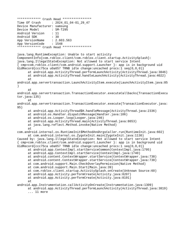 Mod Menu Crash 2024 01 04 01 29 47 Pdf Java Programming Language Android Operating System