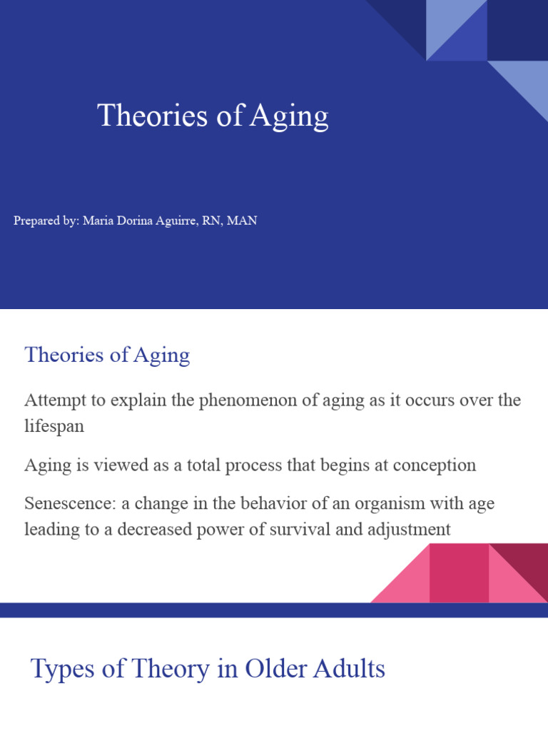 Theories of Aging | PDF | Senescence | Ageing