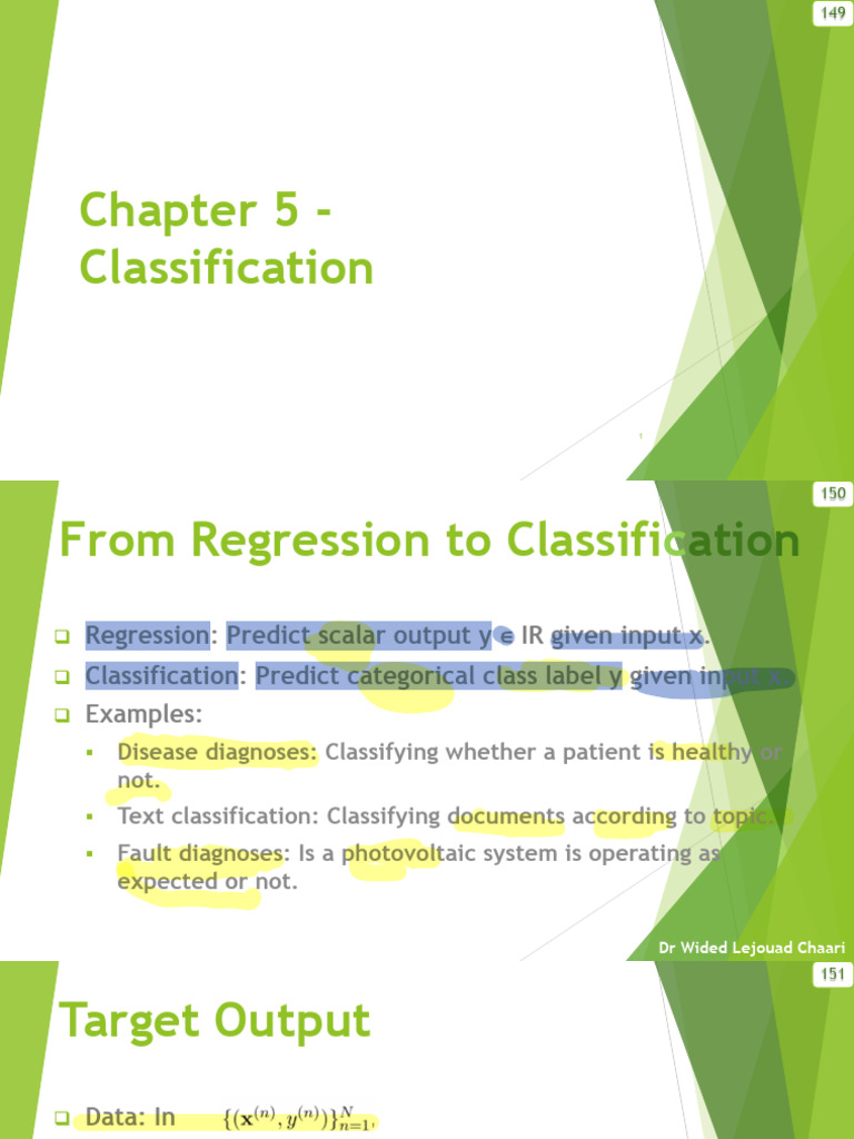 Chapter 5 - Classification | PDF | Statistical Classification | Learning