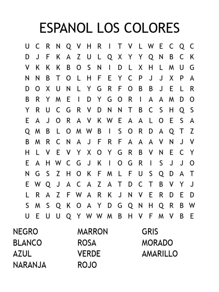 Aprendiendo los Colores en Español | PDF