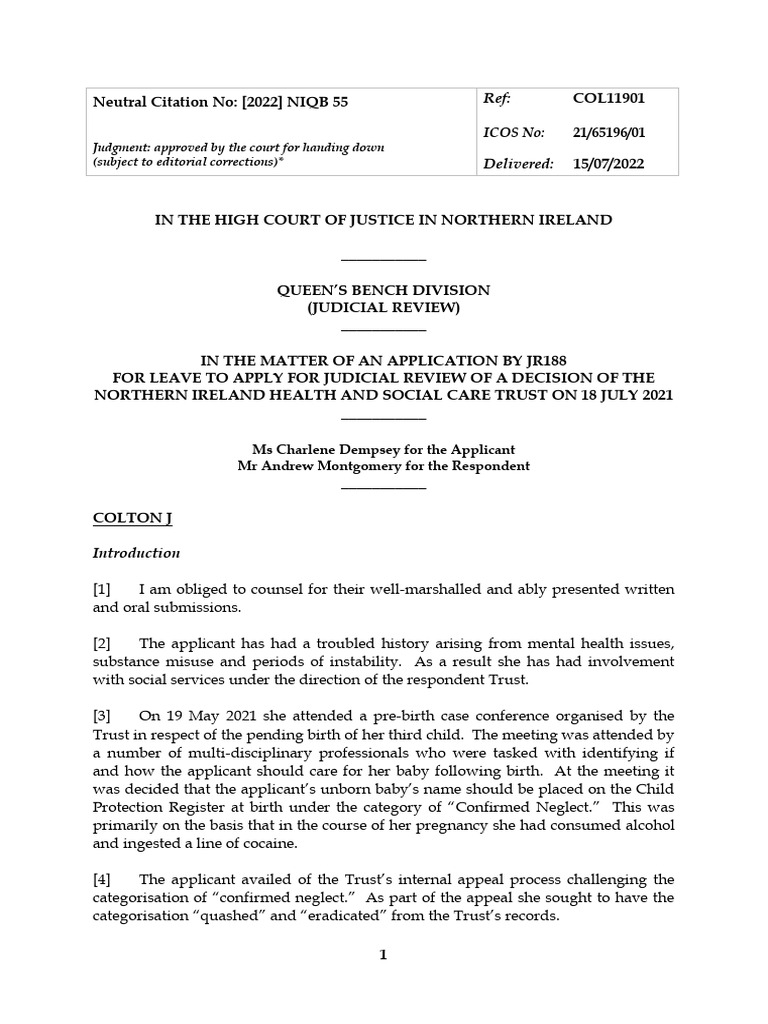 Ref: Col11901: Judgment: Approved by The Court For Handing Down ...