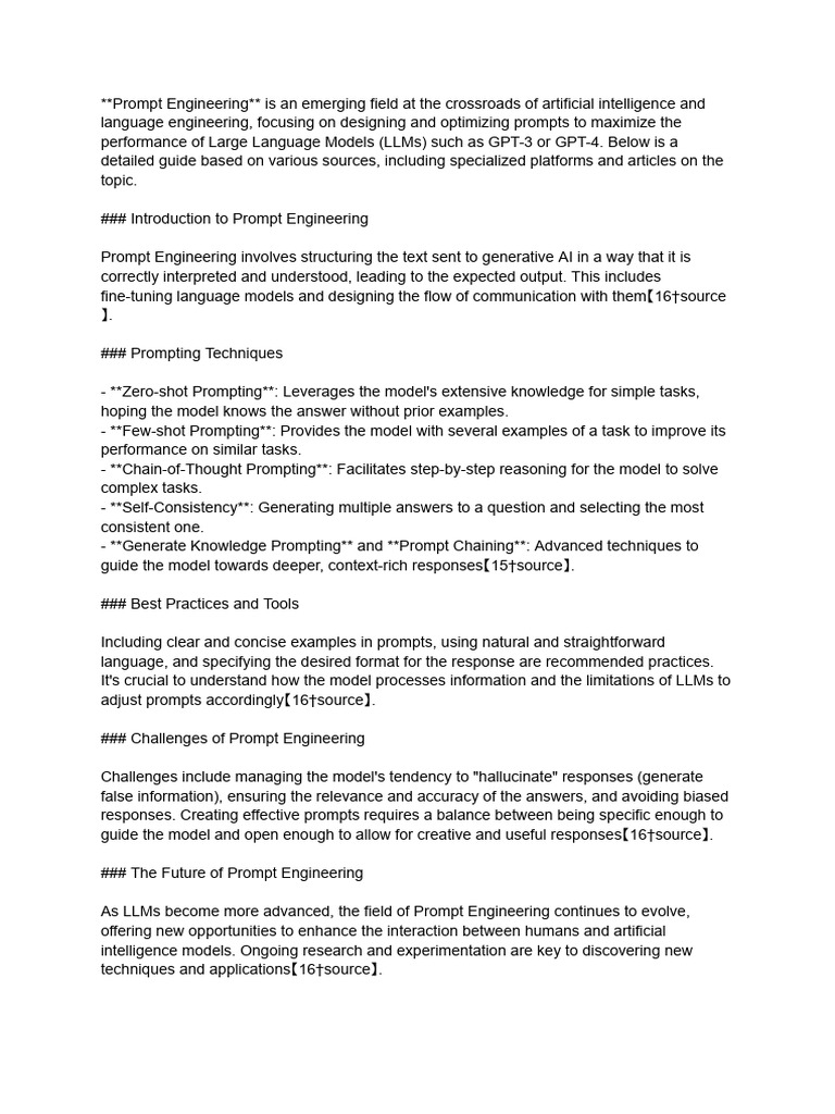 Prompt Engineering Cheat Sheet | PDF | Artificial Intelligence | Intelligence (AI) & Semantics