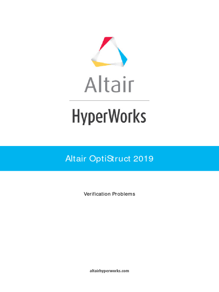 OptiStruct 2019 VerificationProblems | PDF | Buckling | Stress (Mechanics)
