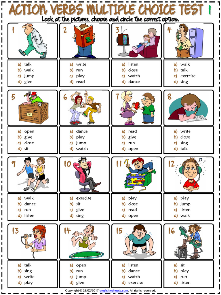 Action Verbs | PDF