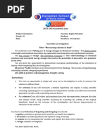 Ib Unit Plan Chemistry | PDF | Mole (Unit) | Gases