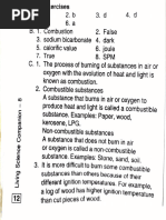 Class 8 Combustion and Flame Quiz | PDF