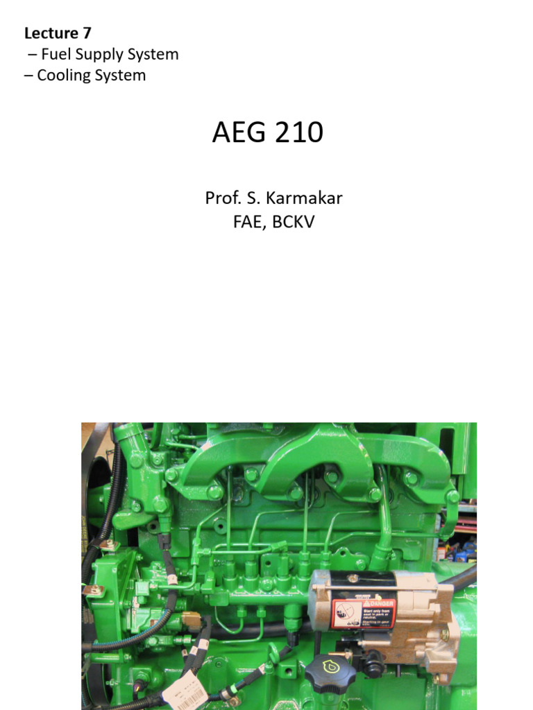 Tractor Fuel and Cooling Systems Overview | PDF | Fuel Injection ...