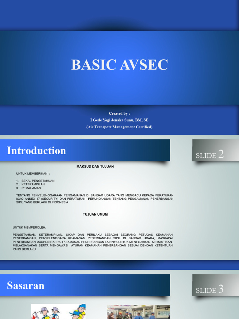 Basic Avsec | PDF | Bisnis