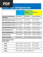 FAMU Spring 2025 Academic Calendar | PDF | Fee