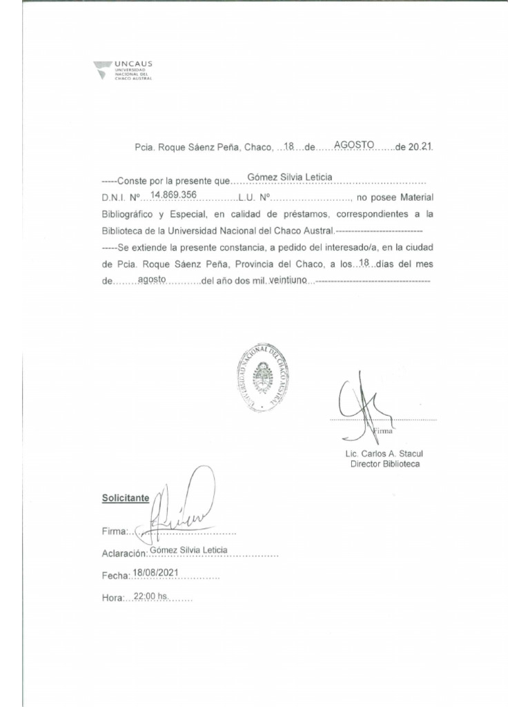 2 - Formulario Libre Deuda | PDF