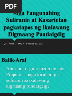 Mga Suliraning Kinaharap NG Mga Pilipino Mula 1946 Hanggang 1972 | PDF