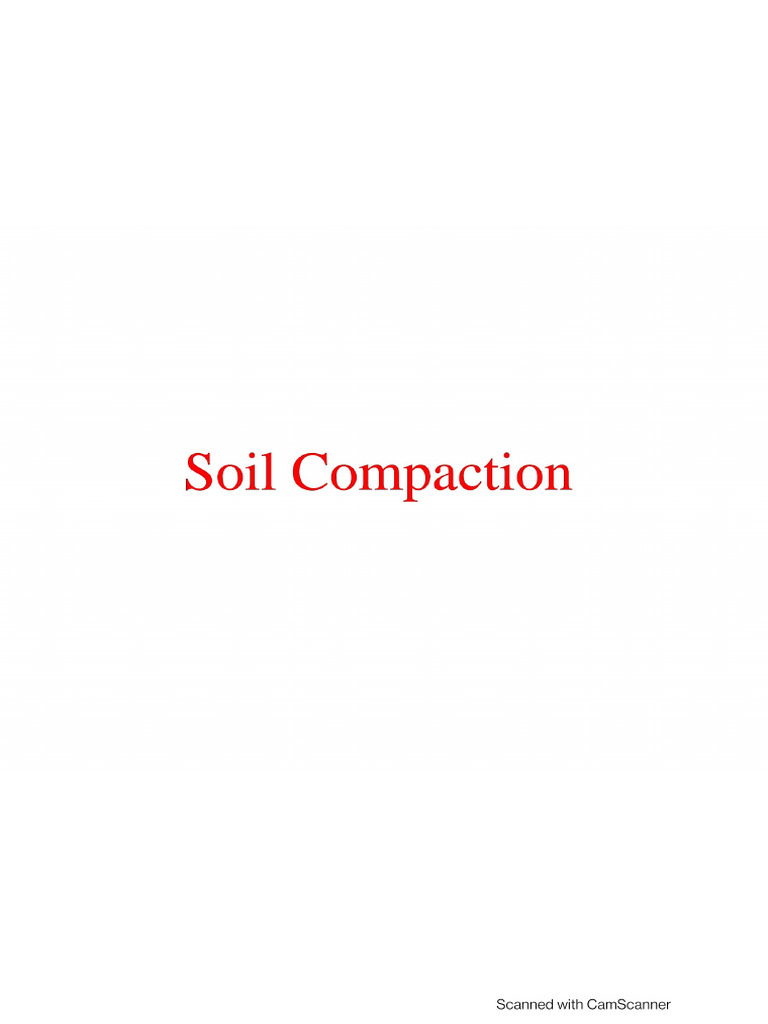 Soil Compaction | PDF Soil Compaction | PDF