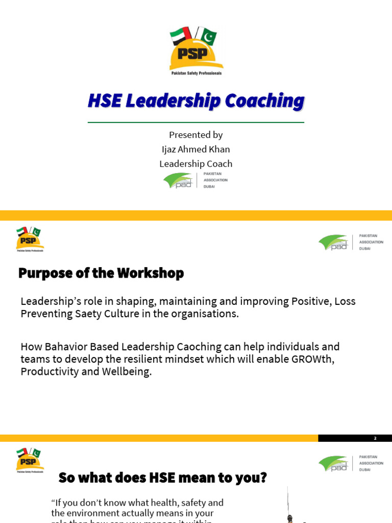 HSE Leadership PSP | PDF