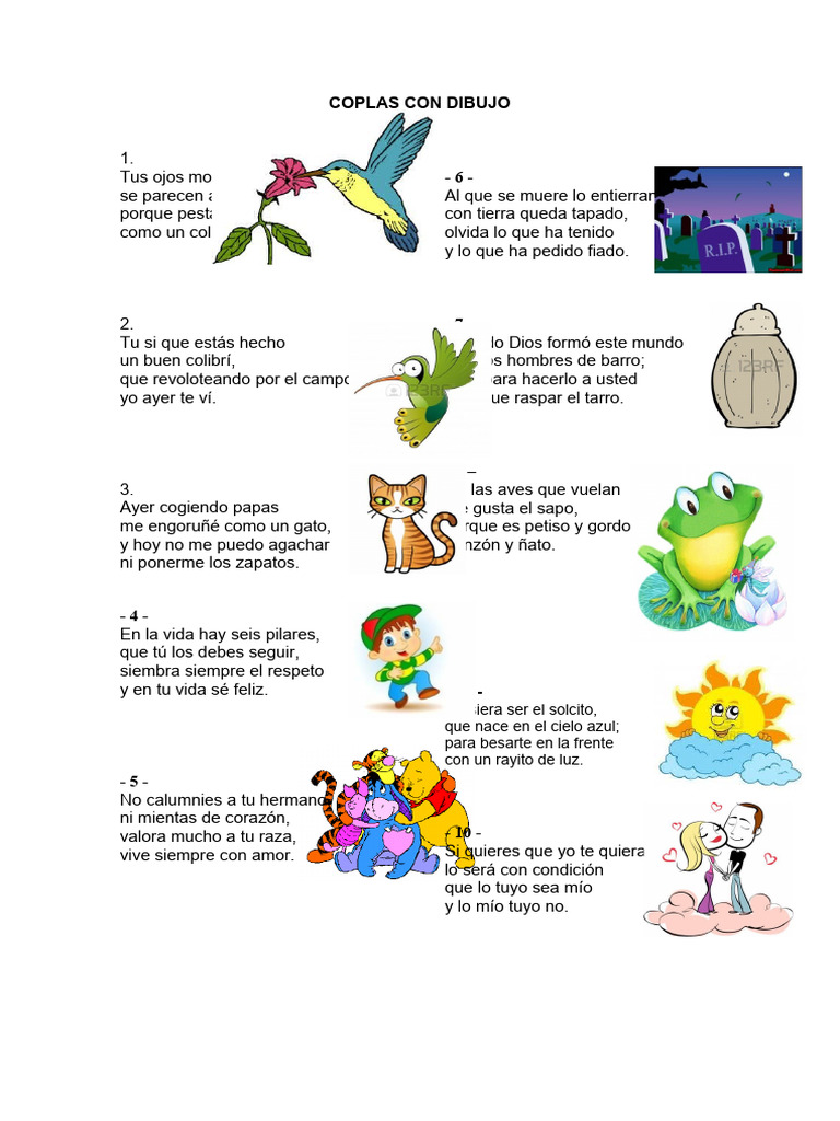 Coplas Con Imagen | PDF