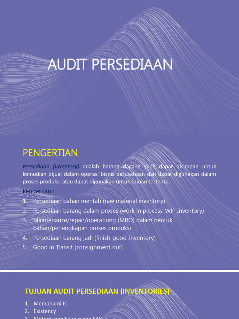 Audit Persediaan 2023 | PDF | Pengelolaan Keuangan & Uang | Hukum