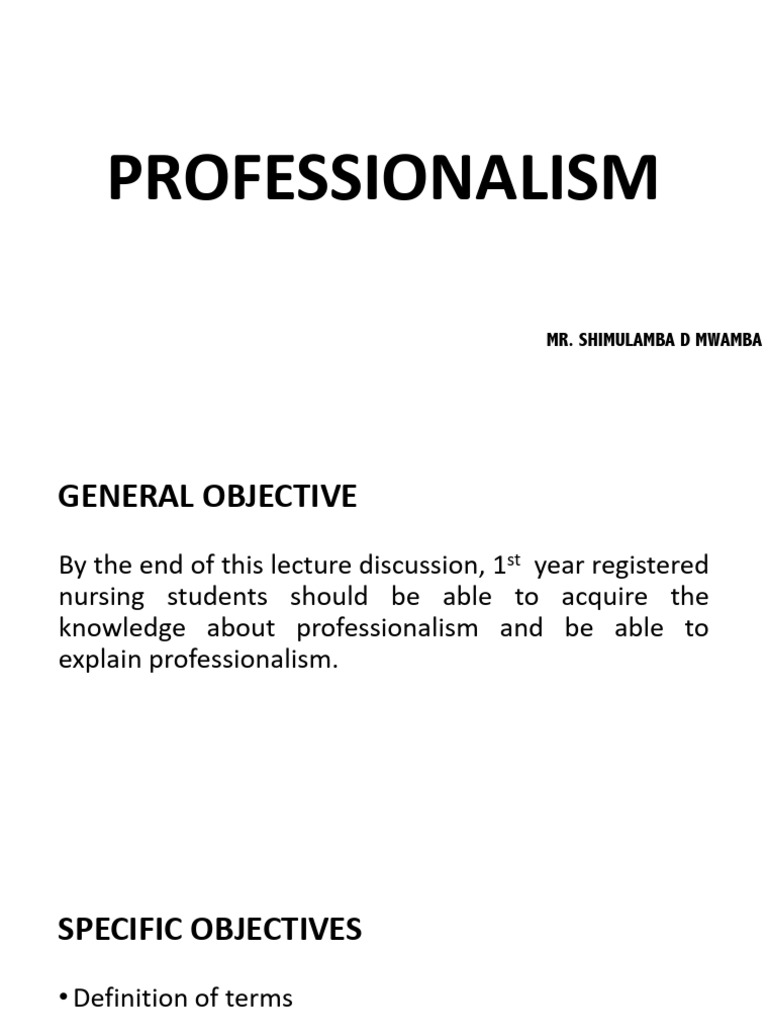 Professionalism | PDF | Confidentiality | Nursing