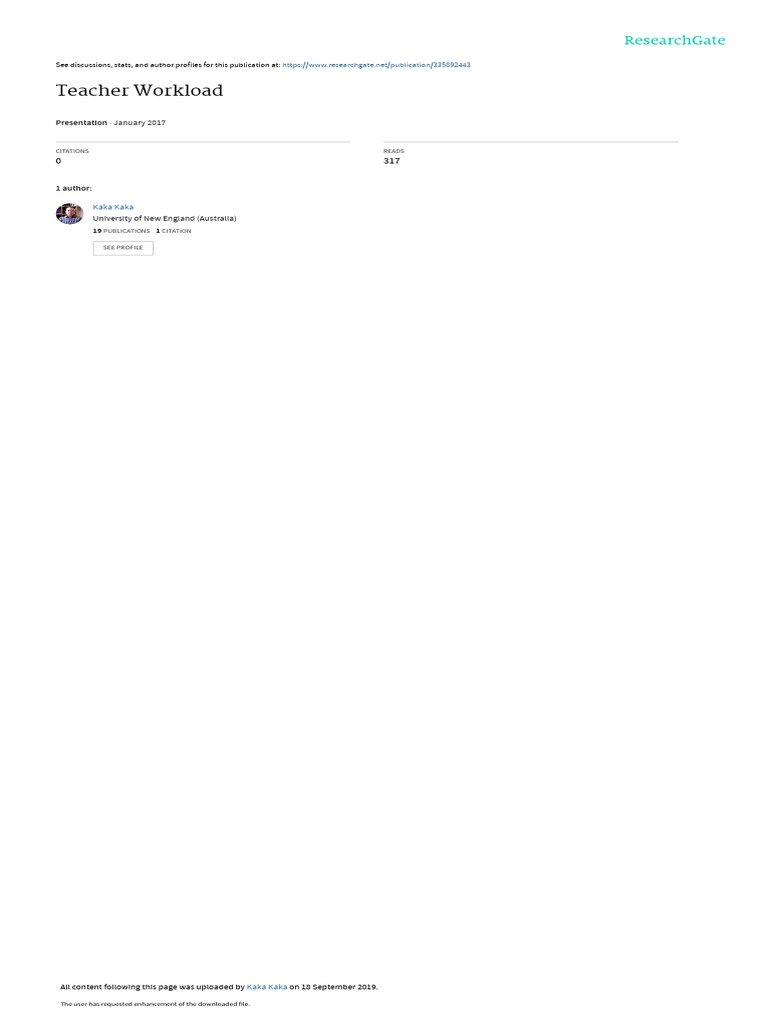 Teacher Workload Reduction | PDF | Teachers | Motivation