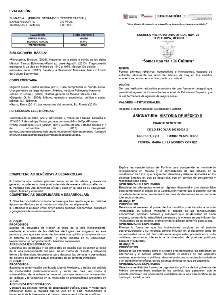 H.P Hist. Mex. Ii 29 | PDF