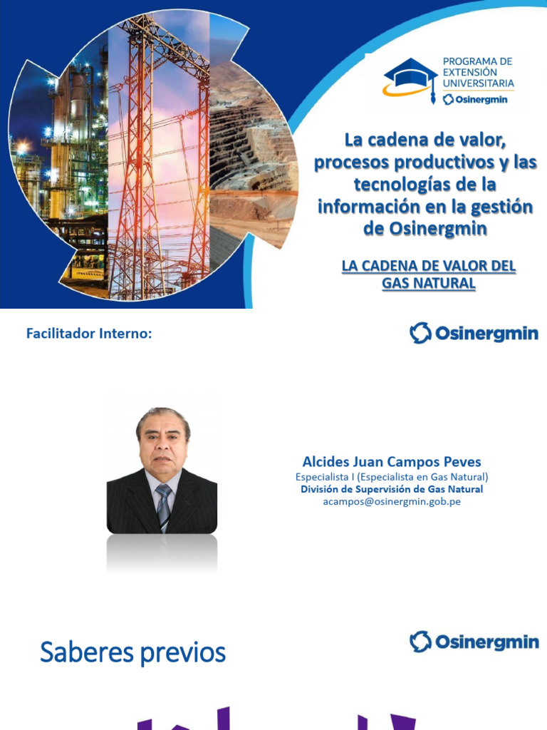 Curso2 - Sesión 1 y 2 (AC) Cadena de Valor y Procesos Productivos | PDF | Depósito de petróleo ...