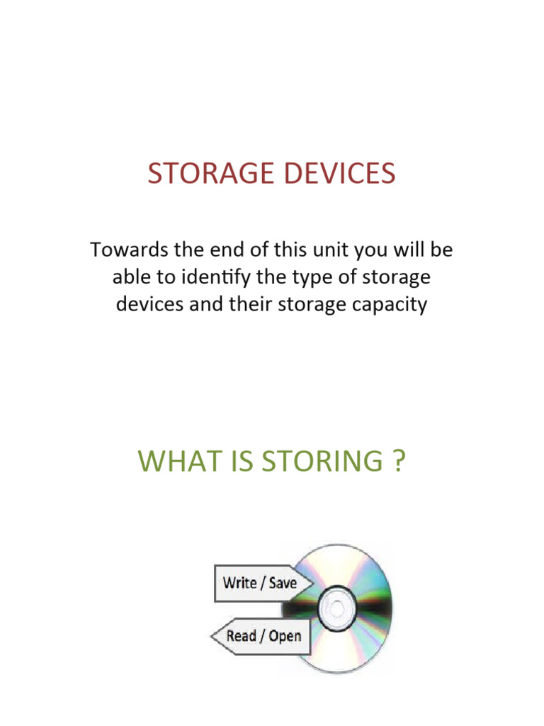 Storage Devices | PDF