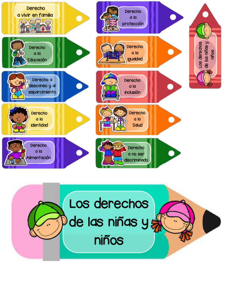 Crayolitas Los Derechos de Los Niños | PDF | Ciencias sociales | Salud y bienestar