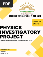 Physics Investigatory Project ELECTROMAGNETIC INDUCTION Class 12 | PDF ...