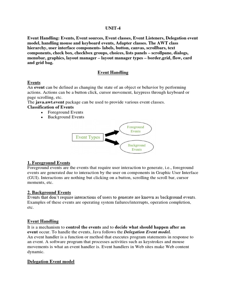 JAVA UNIT-4 | PDF | Class (Computer Programming) | Method (Computer ... JAVA UNIT-4 | PDF | Class (Computer Programming) | Method (Computer ...