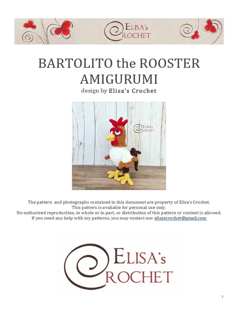 BARTOLITO - Elisascrochet Resized | PDF | Crochet | Folk Art