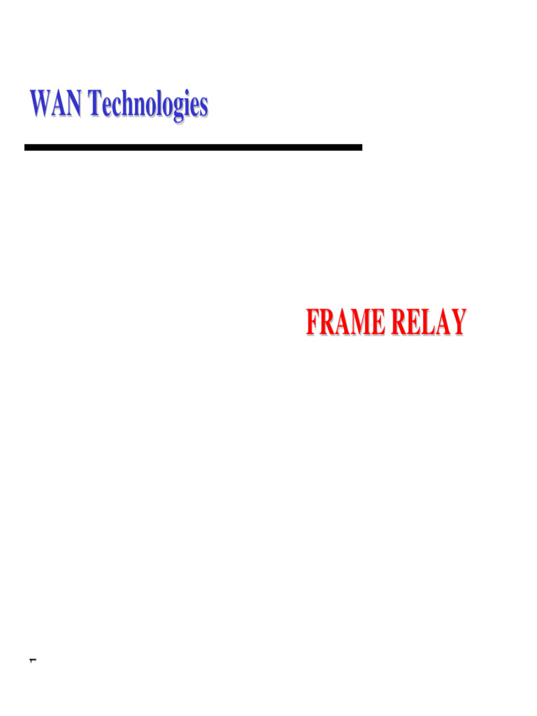 Frame Relay | PDF | Computer Network | Internet Standards