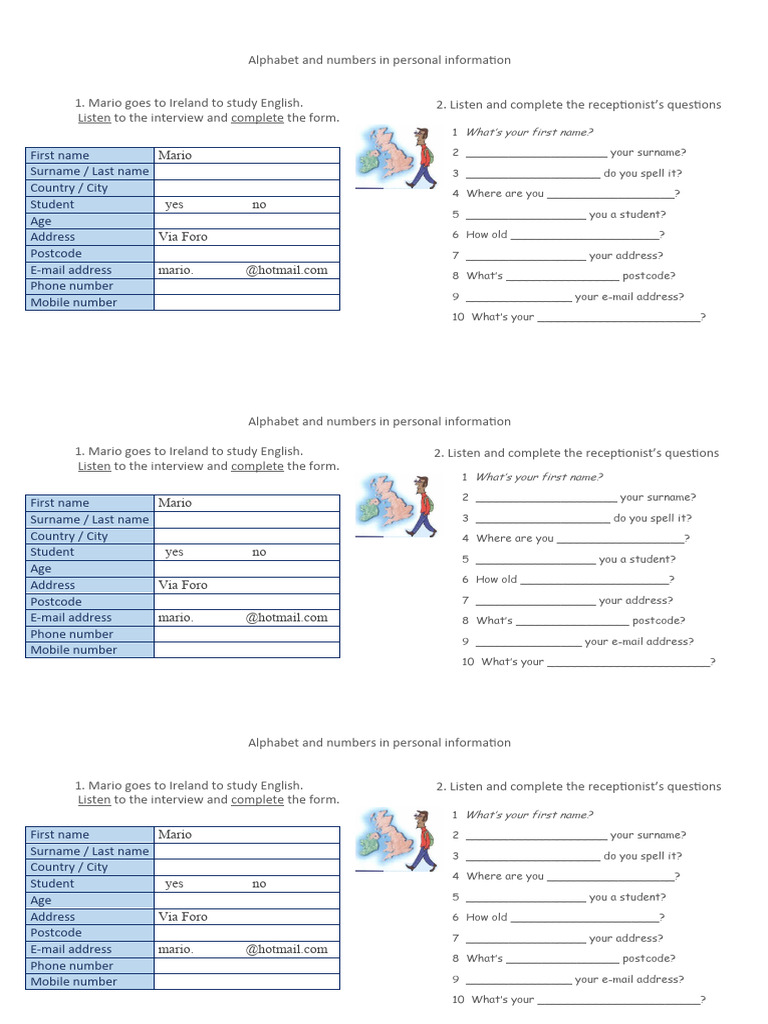 Alphabet and Numbers in Personal Information | PDF | Encodings ...