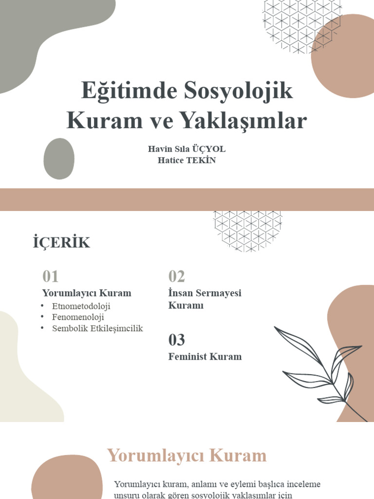 Sosyoloji̇ Sunum | PDF