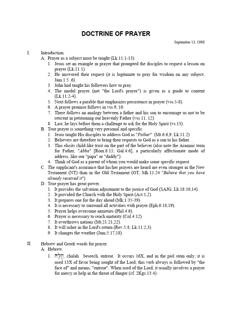 Prayer | PDF | Prayer | God The Father