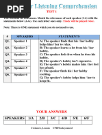 EFSET Free Speaking Test Overview | PDF | Career & Growth