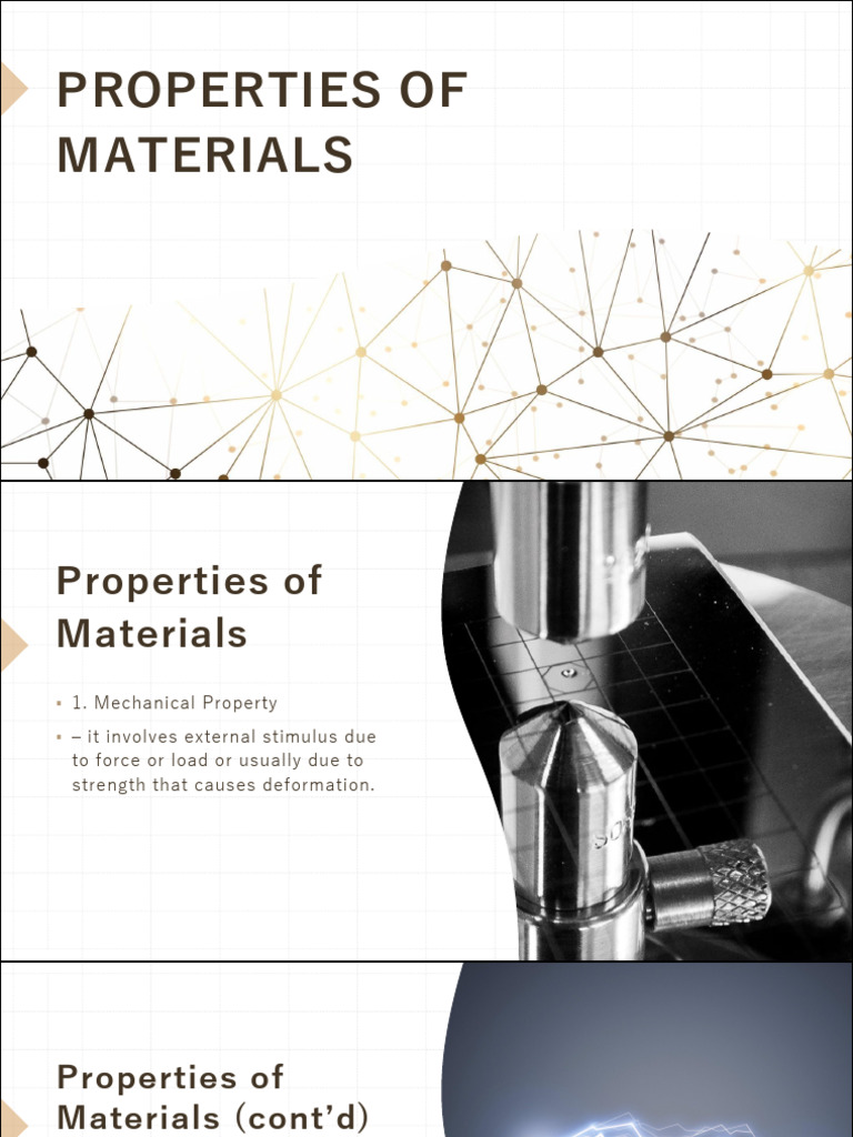 PROPERTIES OF MATERIALS | PDF