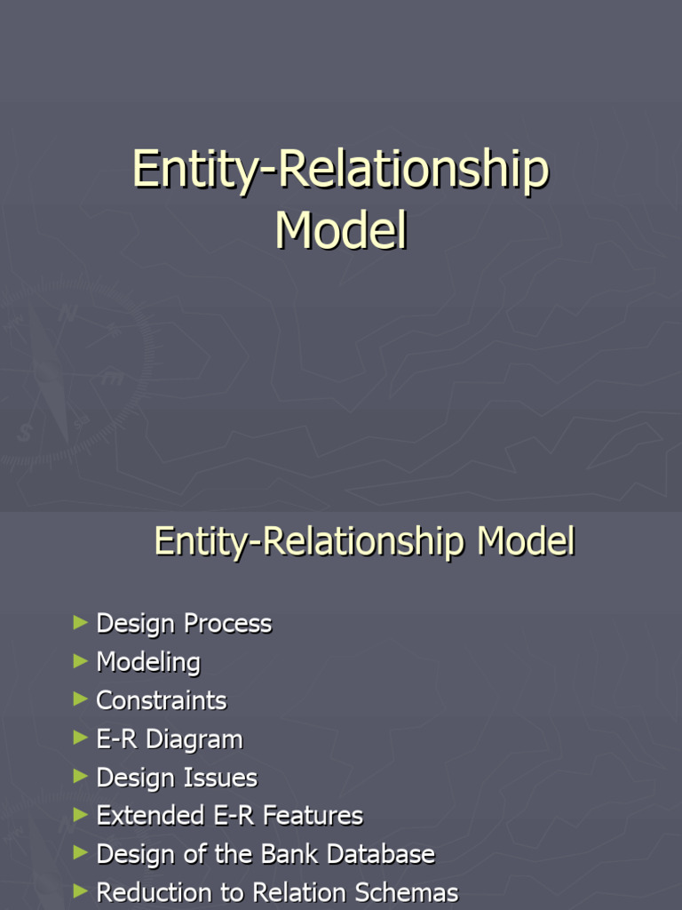 Entity-Relationship Model | PDF | Computing | Data Management
