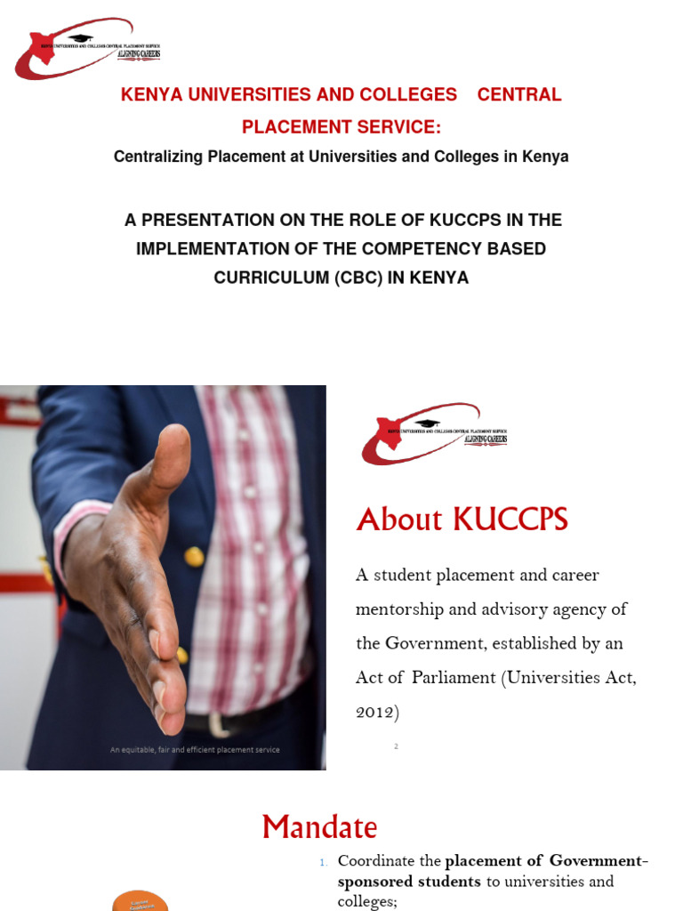 Role of Kuccps in CBC | PDF | Curriculum | Learning